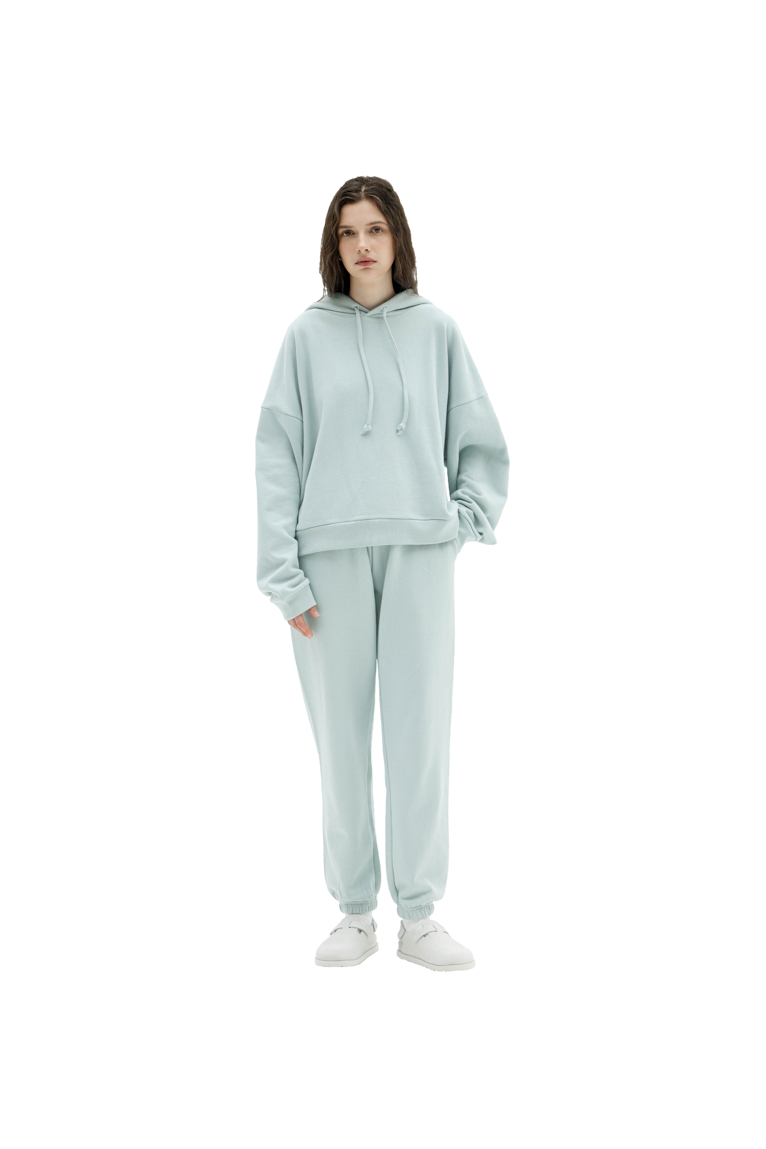 Warm Winter Days | Powder Blue Hoodie